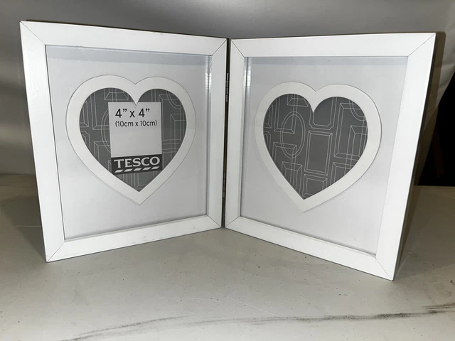 TESCO HEART PHOTO Frame 4x4 £1.99 - PicClick UK