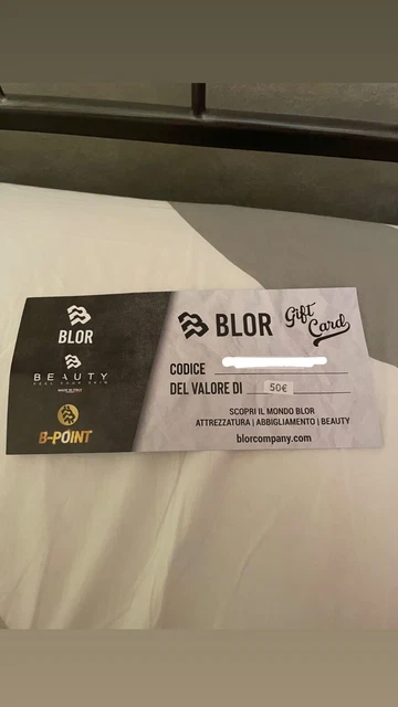 GIFT CARD BLOR dal valore di 50 euro. EUR 19,40 - PicClick IT