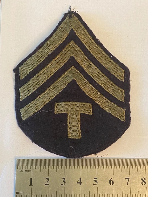 WW2 US ARMY Tech Sergeants Rank Insignia. Nice original example. £10.00 ...
