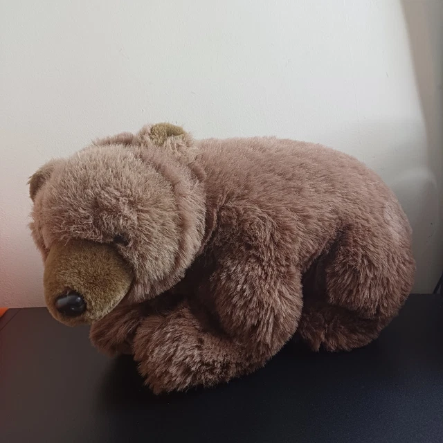 GRIZZLY BEAR BROWN Bear Crawling Life Like Plush Soft Toy Teddy Bear 18 ...
