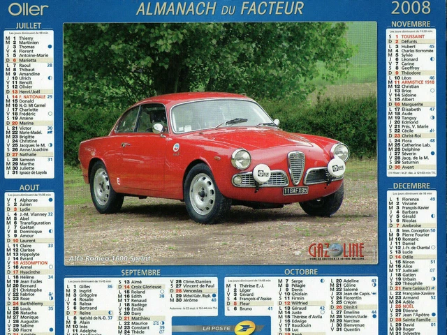 ANCIEN CALENDRIER des Postes 2003-2007-2008-2009-2010-2012 +2014 EUR 10 ...