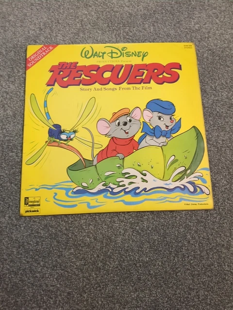 THE RESCUERS - Walt Disney Original Soundtrack - 1977 - 12" Vinyl Lp ...