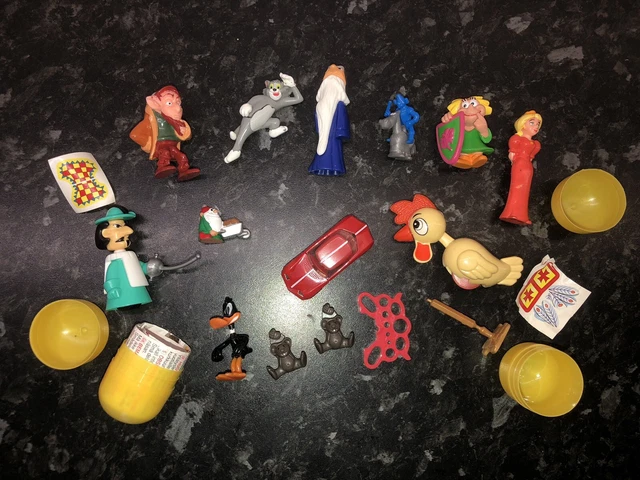 VINTAGE KINDER EGG Toys & Mini Figures Bundle Lot - Daffy Duck, Tom ...