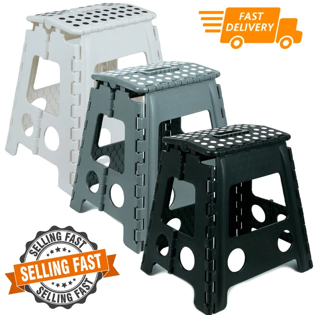 LARGE 150KG FOLDING Step Stool Multi Purpose Heavy Duty Home Kitchen ...