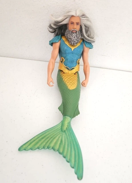 DISNEY LITTLE MERMAID Live Action King Triton Merman Doll $15.38 - PicClick