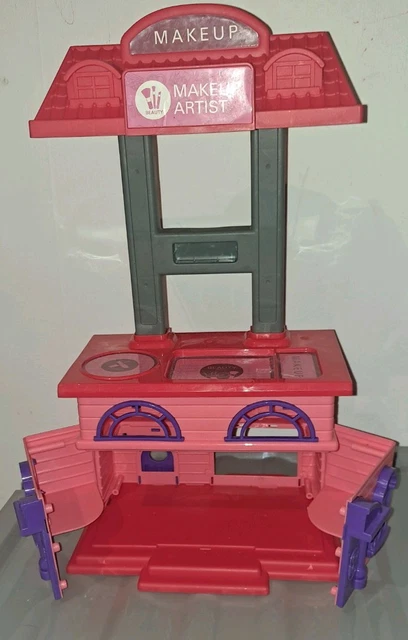HAMLEYS DOLL HOUSE Pink,red and Purple Can Conver To Make Up Desk ...