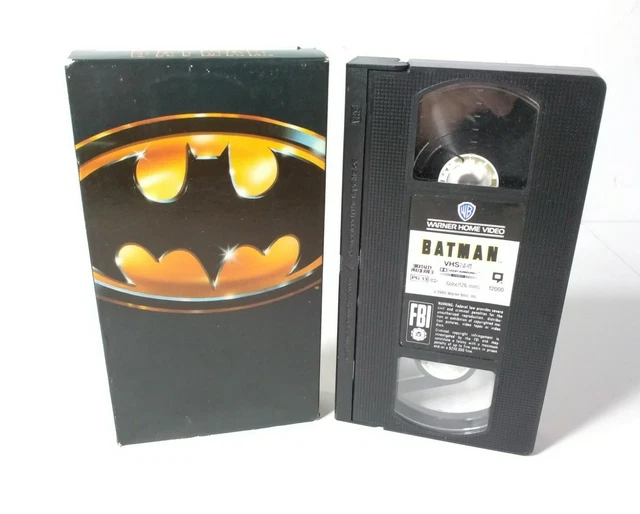 BATMAN VHS TAPE 1989 Michael Keaton Jack Nicholson Kim Basinger Tim ...