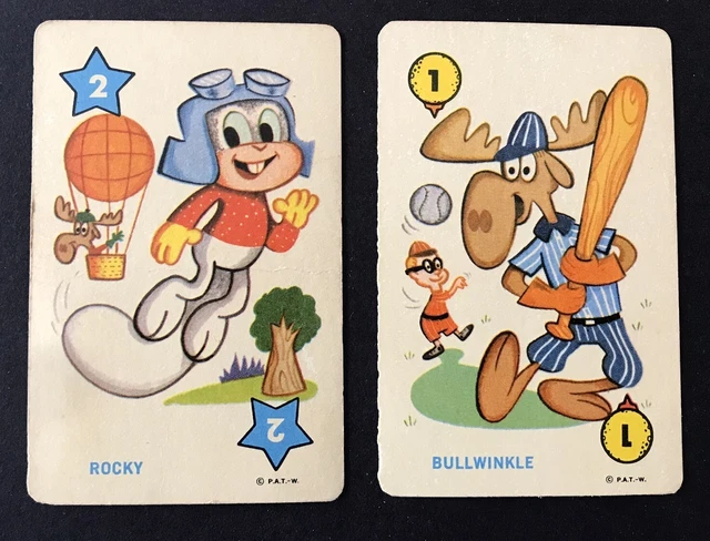 ROCKY AND BULLWINKLE 1965 Ed-U-Card Rocky & Bullwinkle Game Cards £5.48 ...
