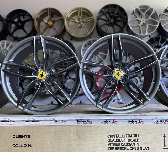 ORIGINAL FERRARI 488 GTB Spider Rims Velgen Rims FORGED WHEELS KIT 20 ...