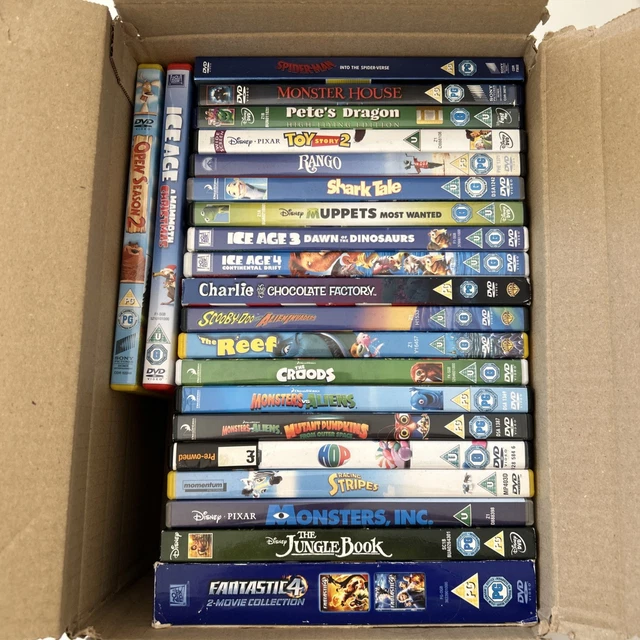 23 X DVD Kids Bundle Job Lot Animation Disney Pixar Etc Film Collection ...