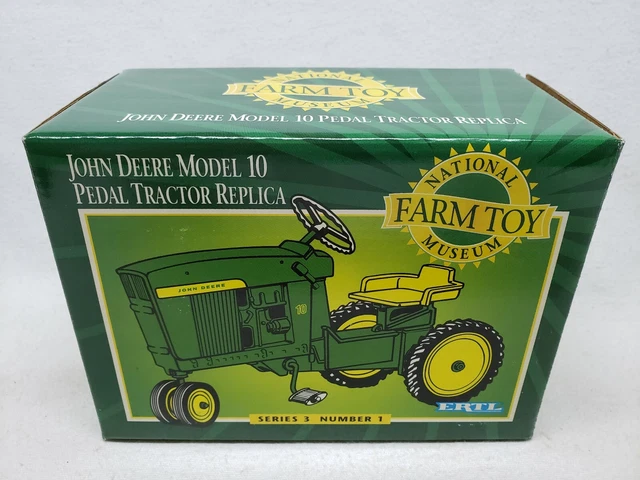 ERTL JOHN DEERE Model 10 Pedal Tractor National Farm Toy Museum 1/6 ...