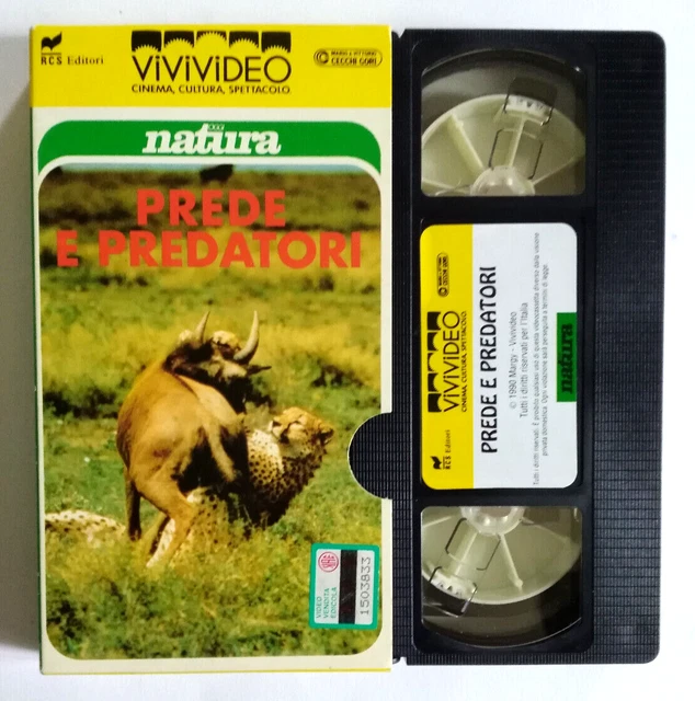 VHS PREDE E Predatori Film Documentario Vivivideo Natura Oggi Videocassetta(V228 EUR 8,99 ...