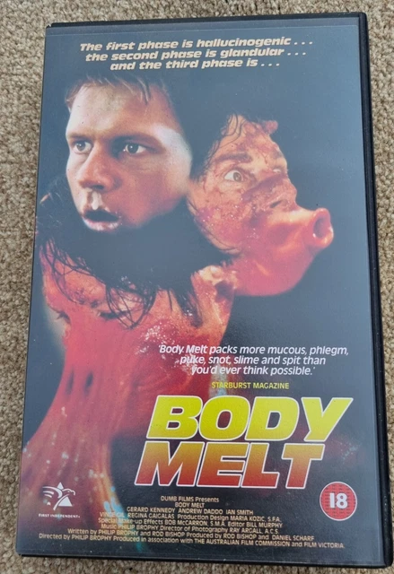 BODY MELT VHS Horror Ex Rental Big Box First Independent Release £21.50 ...