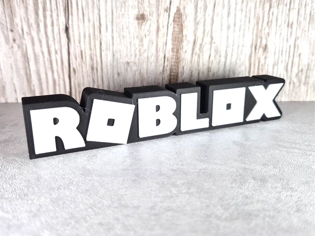 ROBLOX SIGN LOGO Figure 3D Printed PLA+ Handmade Novelty Gift ...