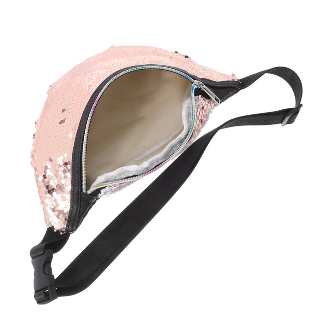 OUTDOOR SEQUIN PACK Belt Bag Sports Chest Sparkly Purses for Women $19. ...