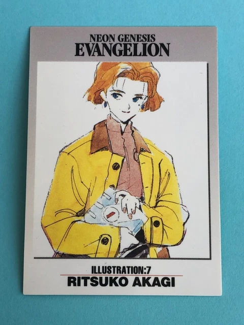 NEON GENESIS EVANGELION card ILLUSTRATION RITSUKO AKAGI Rare Sega ...