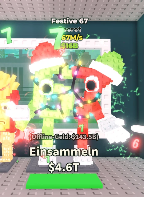 🧠 ROBLOX STEAL a Brainrot | Festive 67 | 💎 Sehr seltenes Pet EUR 35,99 ...