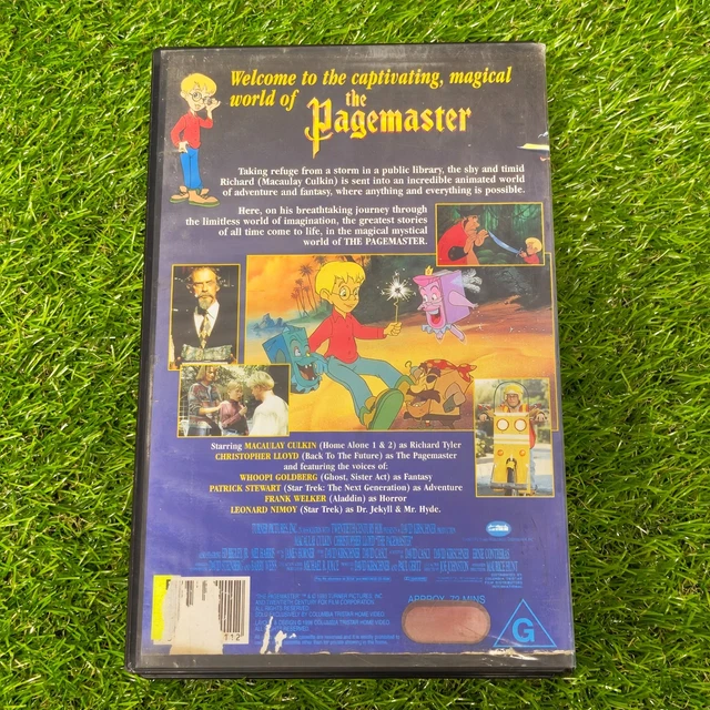 THE PAGEMASTER - Ex Rental VHS Big Box Tape $34.50 - PicClick AU