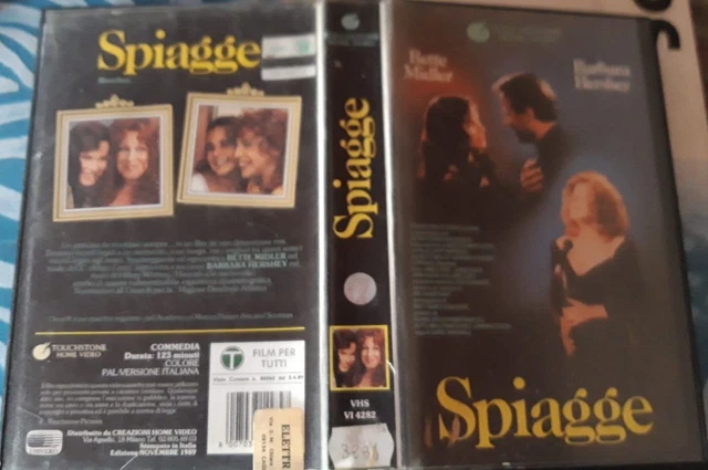 VHS SPIAGGE (USA 1988) con Barbara Hershey, Bette Midler, John Heard EX ...