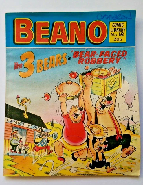 RARE BEANO COMIC Library No 16 Vintage Early Issue The Three 3 Bears ...