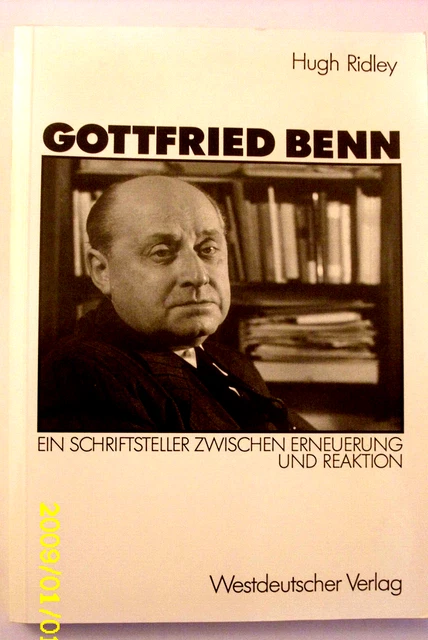 HUGH RIDLEY GOTTFRIED Benn-Ein Schriftsteller zw. Erneuerung u ...