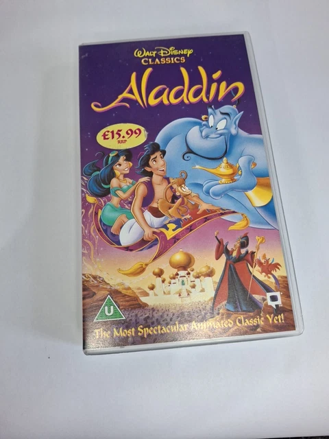 ALADDIN (VHS/SH, 1994) Classic Vintage VHS Tape Disney £1.97 - PicClick UK