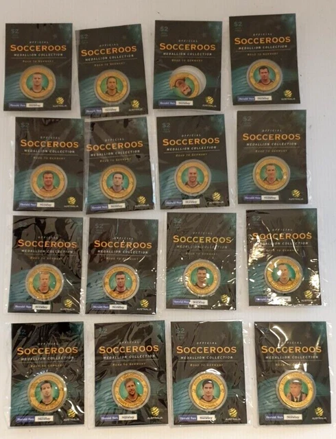 SOCCEROOS OFFICIAL 16 Medallion Collection Golden Generation 2006 FIFA ...