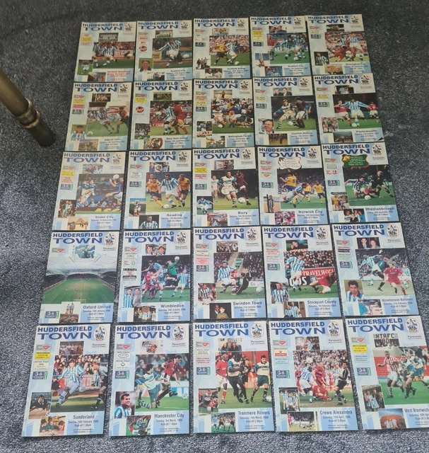 HUDDERSFIELD TOWN FULL Season 1997-1998 23 League, 2Ccc, 1 Fa Cup, 1 ...