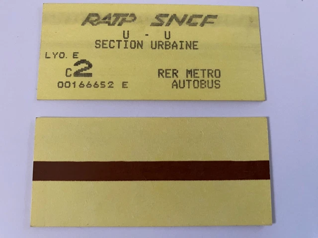 TICKET DE METRO RATP SNCF RARE & NEUF EUR 2,99 - PicClick FR