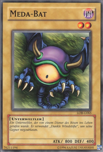 YUGIOH MEDA-BAT (V.1) LOB-DE065 Common Excellent 1st EUR 2,20 - PicClick DE
