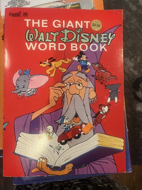 THE GIANT WALT Disney Word Book Vintage 1971 Children's Book by Golden ...