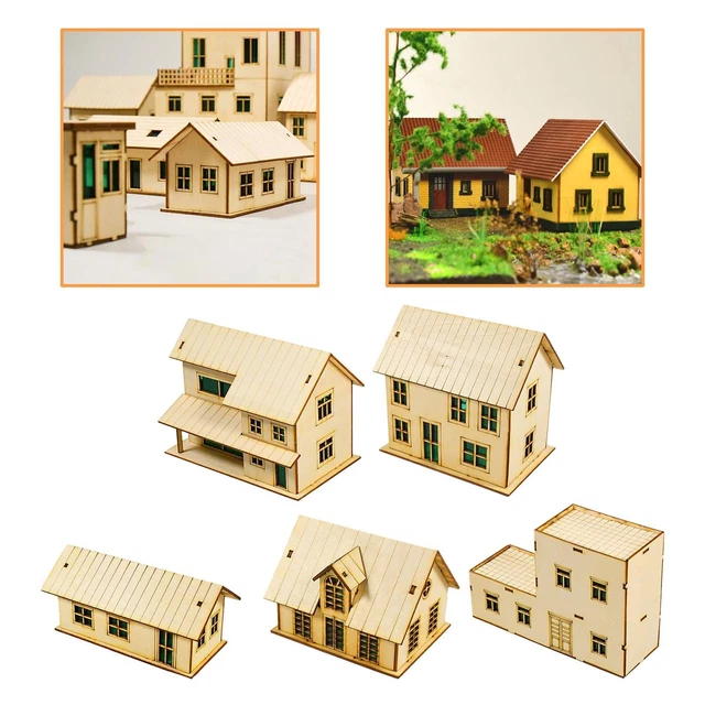 1/72 ZUBEHÖR SAMMLUNG Miniatur Haus für Diorama Geschenk Micro ...