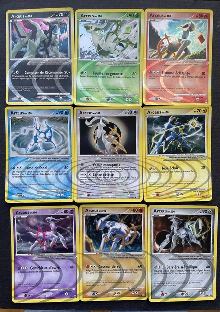 CARTE POKEMON ARCEUS AR1 AR2 AR3 AR4 AR5 AR6 AR7 AR 8 AR 9 FR EUR 100 ...