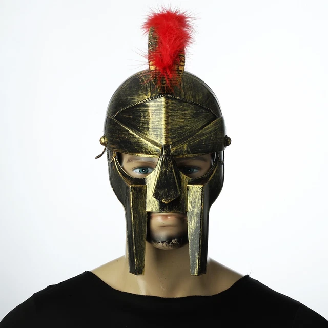 MENS ARMOUR COSPLAY Helmet Plastic Headwear Medieval Knight Durable ...