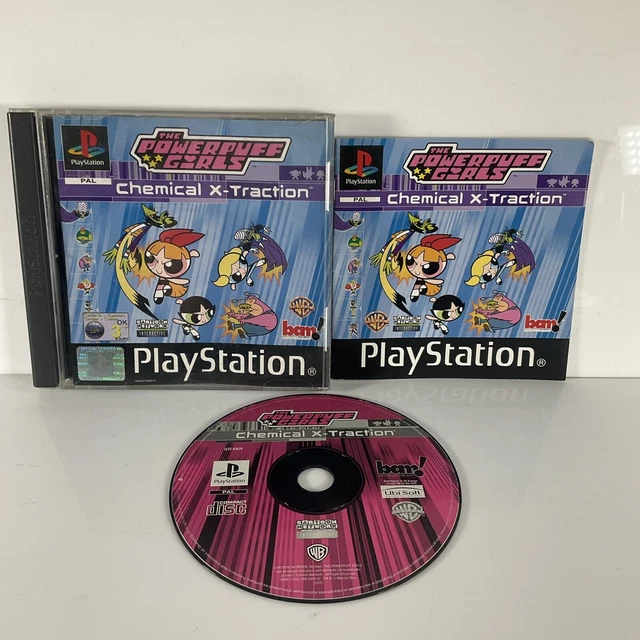 POWERPUFF FILLES - Chimique X-Traction - sony PLAYSTATION PS1 Jeu Avec ...