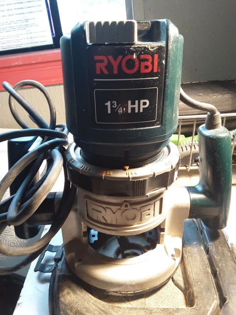RYOBI ROUTER R165U 1 3/4 HP 120V 8.5 Amp with case and 2 router bits ...
