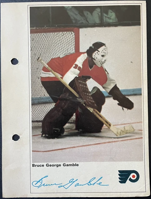 1971/72 TORONTO SUN LNH Photo d'action - Bruce George Gamble ...
