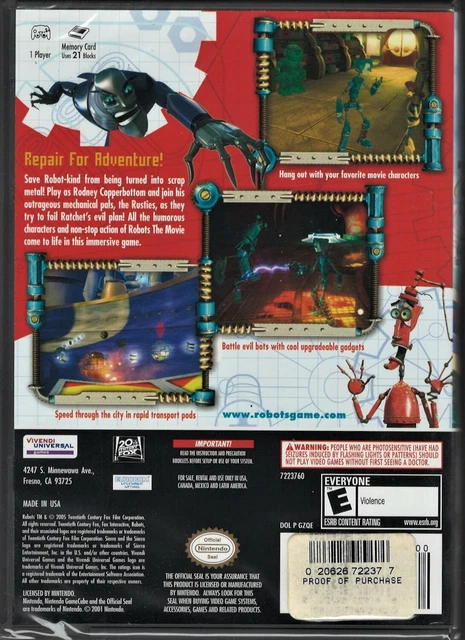 ROBOTS NGC (BRAND New Factory Sealed US Version) GameCube $77.12 ...