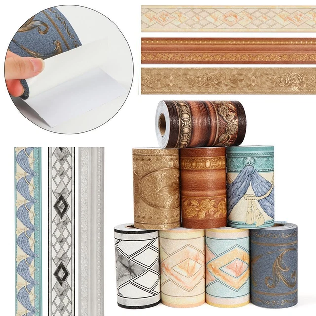 VINYL DECALS BASEBOARD Wall Border Stickers Skirting Line Waist Line ...