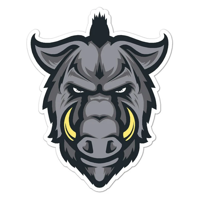 WILD BOAR WARTHOG, Vinyl Decal Sticker, Indoor Outdoor, 3 Sizes, #9190 ...