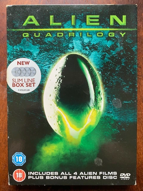 ALIEN QUADRILOGY DVD Box Set Four Sci-Fi Horror Movie Classics ...
