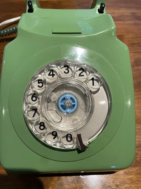 ORIGINAL GREEN 1978 GPO Rotary Telephone Fully Converted £30.00 ...