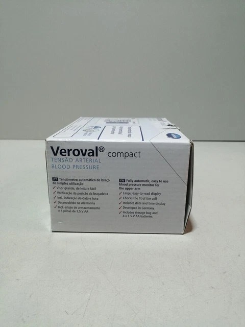 VEROVAL, KOMPAKTES DIGITALES Arm-Blutdruckmessgerät, Blutdruck ...