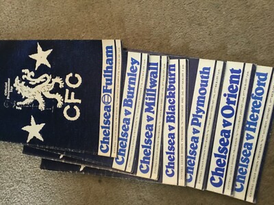 CHELSEA FC 1976/77 season programmes x 7 £3.50 - PicClick UK
