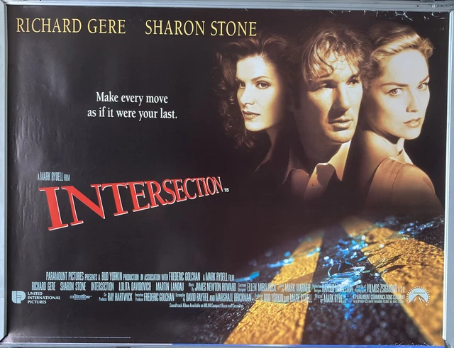 CINEMA POSTER: INTERSECTION 1994 (Quad) Richard Gere Sharon Stone EUR ...