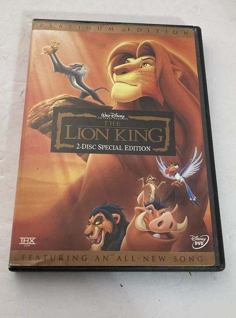 THE LION KING Dvd 2-Disc Special Edition Platinum Edition Disney $6.21 ...