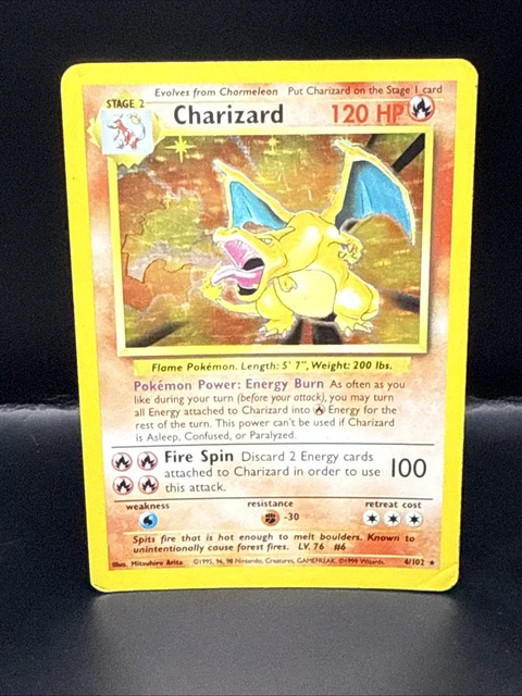 POKÉMON TCG CHARIZARD Base Set 4/102 Holo Unlimited Holo Rare A £203.15 ...
