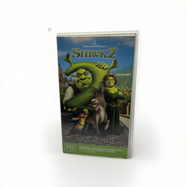 SHREK 2 DREAMWORKS kids Animated 2004 Vhs Pal Video Mike Myers Cameron ...