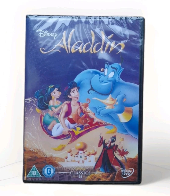 ALADDIN DVD ROBIN Williams Animated Musical Adventure Walt Disney Movie ...