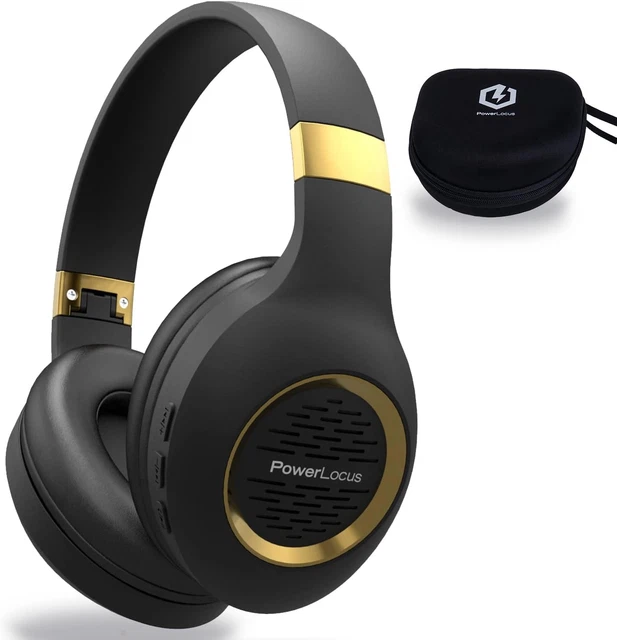 BLUETOOTH HEADPHONES OVER-EAR, Powerlocus Wireless Headphones, Hi-Fi ...